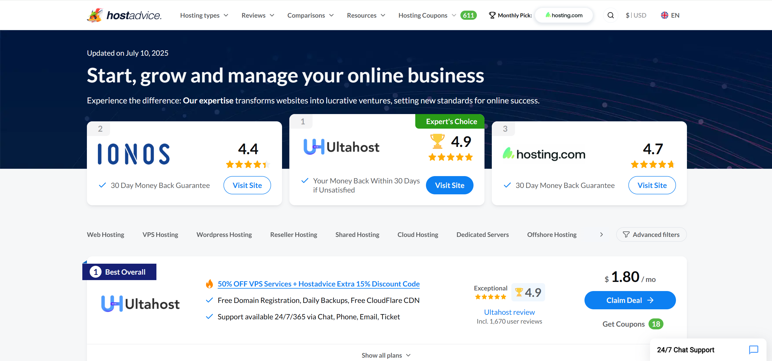 Top 10 Best Web Hosting Providers in 2025: Expert Reviews, Comparisons, and Recommendations ...